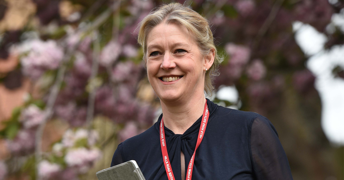 Principal Jo Trump sits down with… | Hills Road Sixth Form College