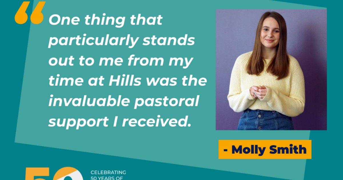Molly Smith: My time at Hills | Hills Road Sixth Form College